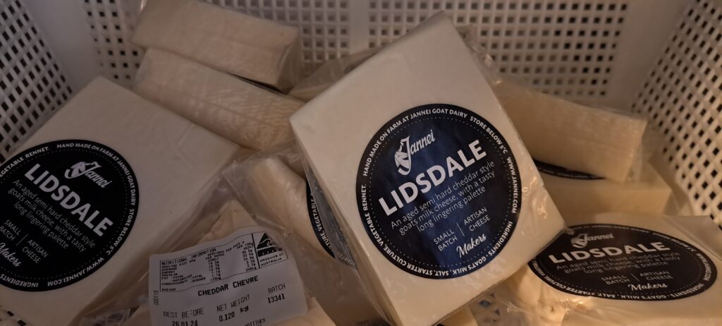 The Lidsdale - an aged semi-hard goat cheese | Jannei Goat Dairy